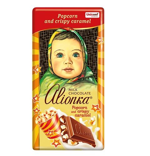 Alionka Popcorn & Caramel Milk Chocolate 90Gm – HSquare Healthy Supermarket
