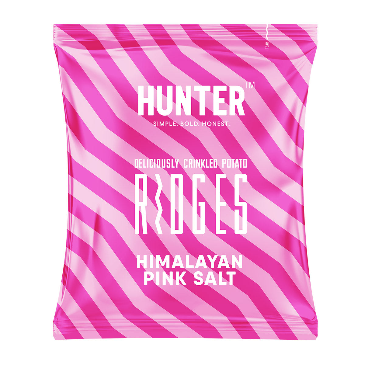 Hunters Himalayan Pink Salt Deliciously Crinkled Potato Ridges 40Gm ...